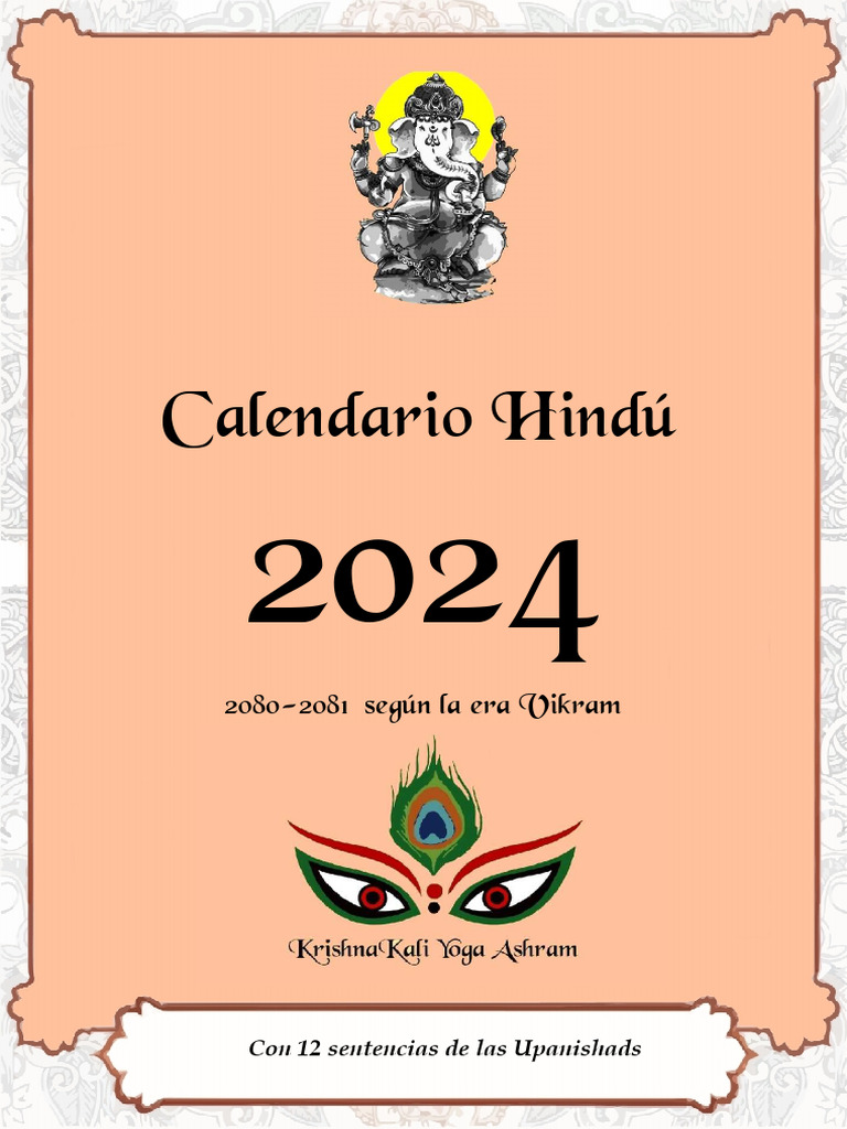 Calendario Hindu 2024 | Descargar gratis PDF | Calendario | Religiones ...