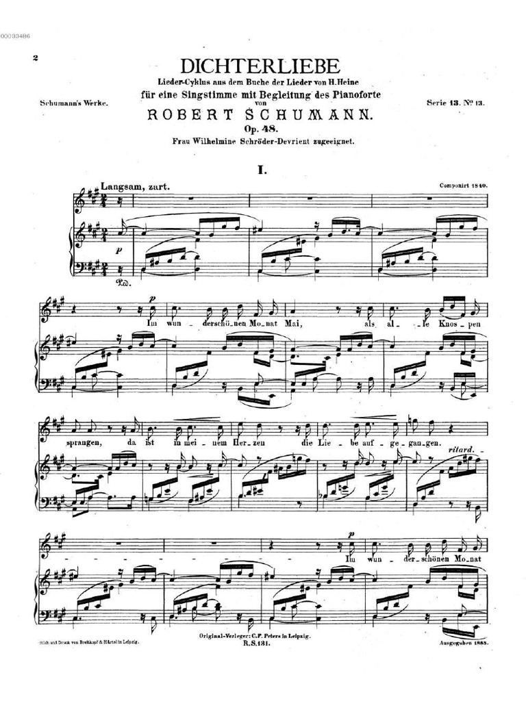Schumann Diegterliebe | PDF