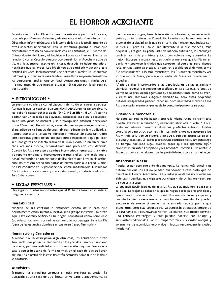 Haunting Horror | PDF