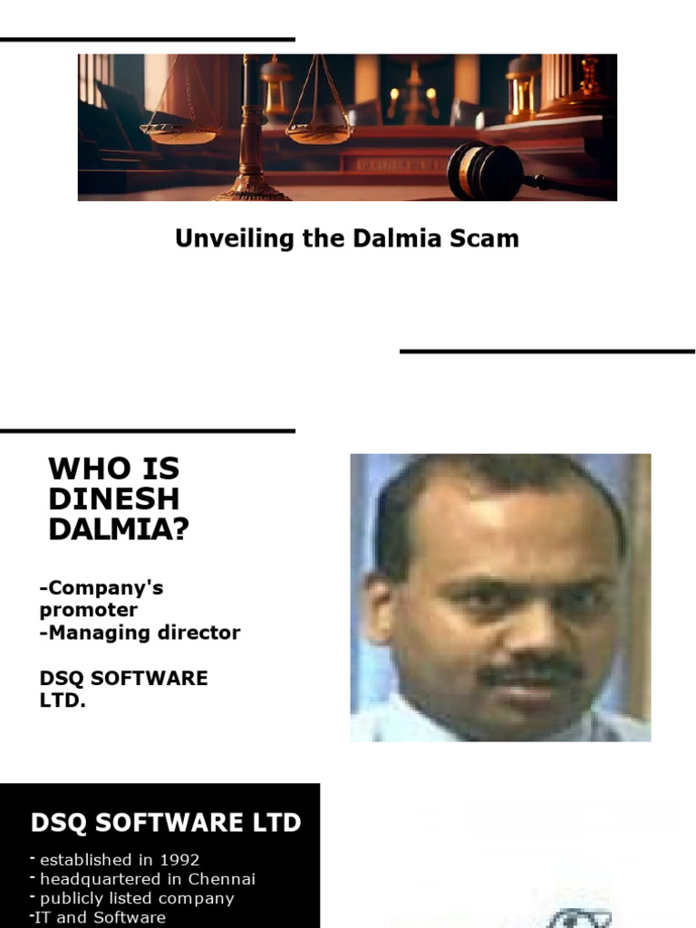 Dalmia Scam Presentation | PDF | Share Repurchase | Securities (Finance)