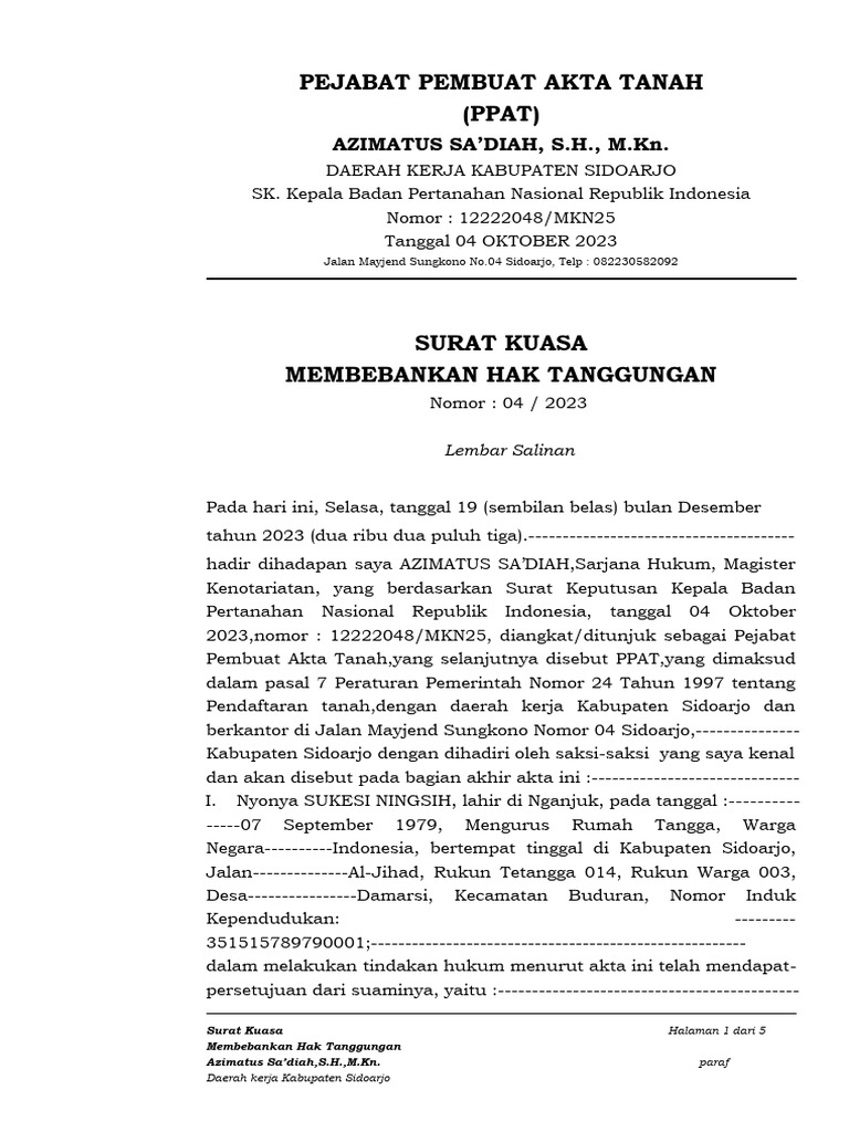 SKMHT Ppat - Azimatus S | PDF