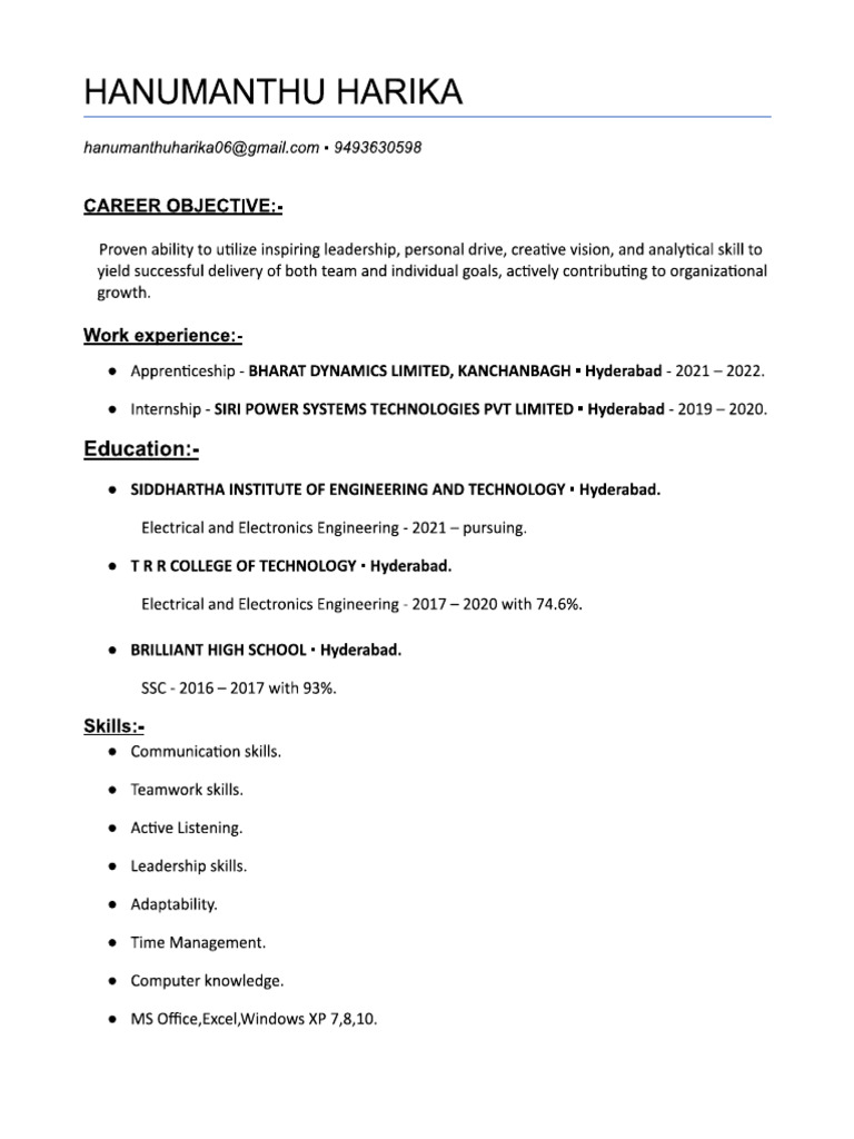 Final Resume | PDF
