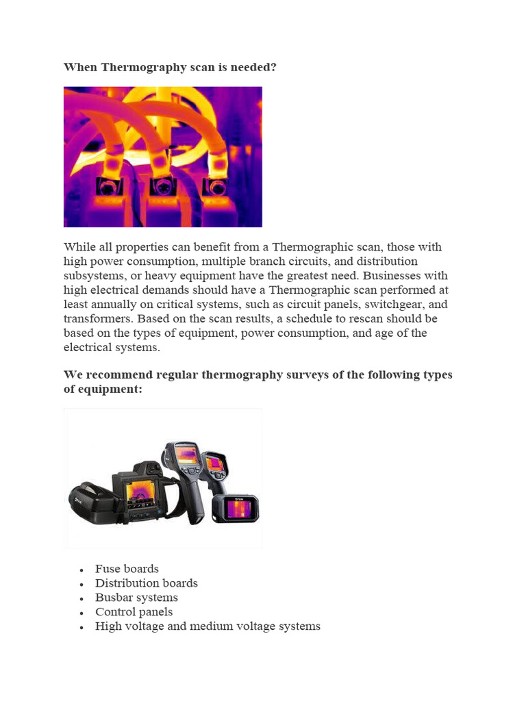Thermography Scan: When and Why? | PDF