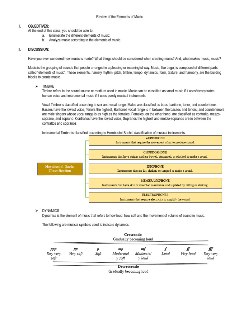 Understanding Music Elements Explained | PDF | Songs | Rhythm
