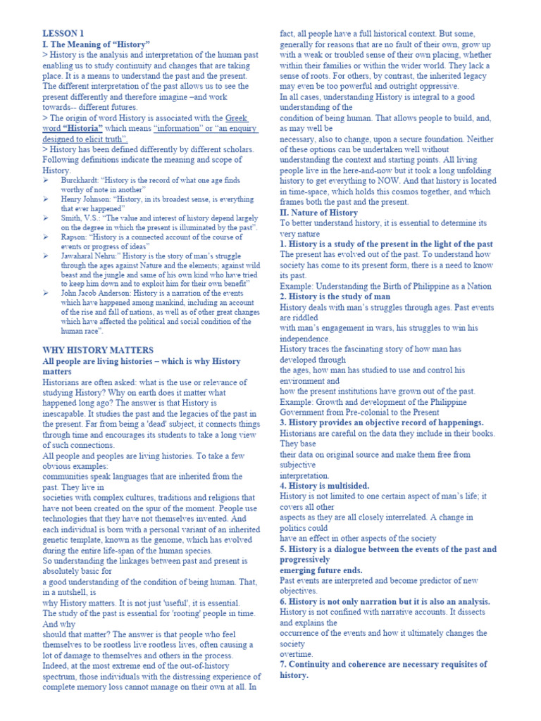 History I | PDF | Primary Sources