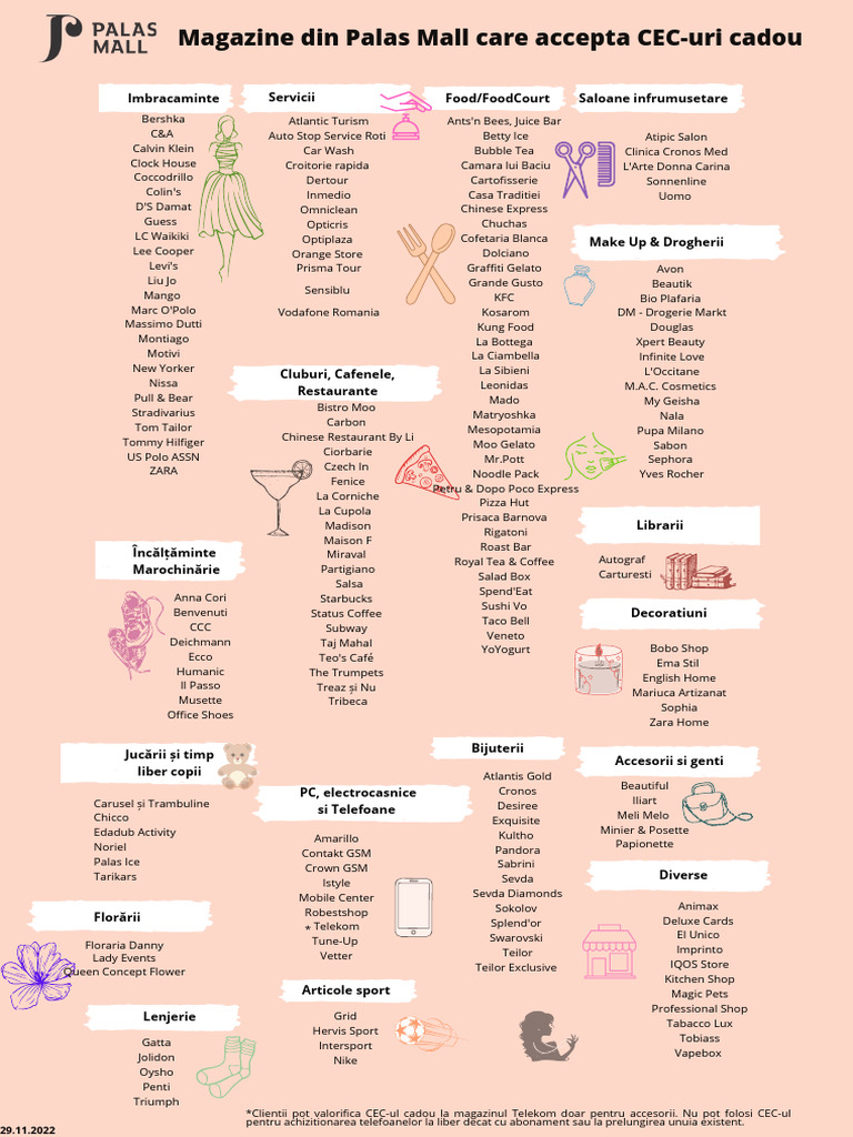 Magazine Acceptând Tichete Cadou Palas | PDF | Brand