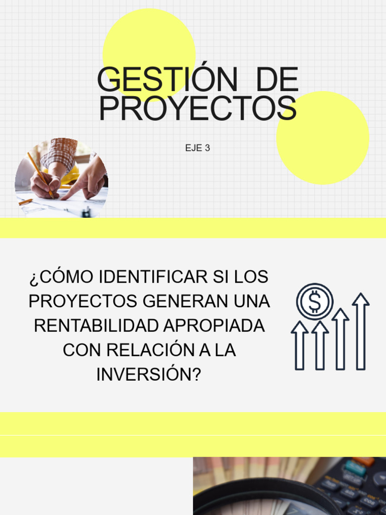 Gestión de Proyectos Presentación Eje 3-1 | PDF | Business | Presupuesto