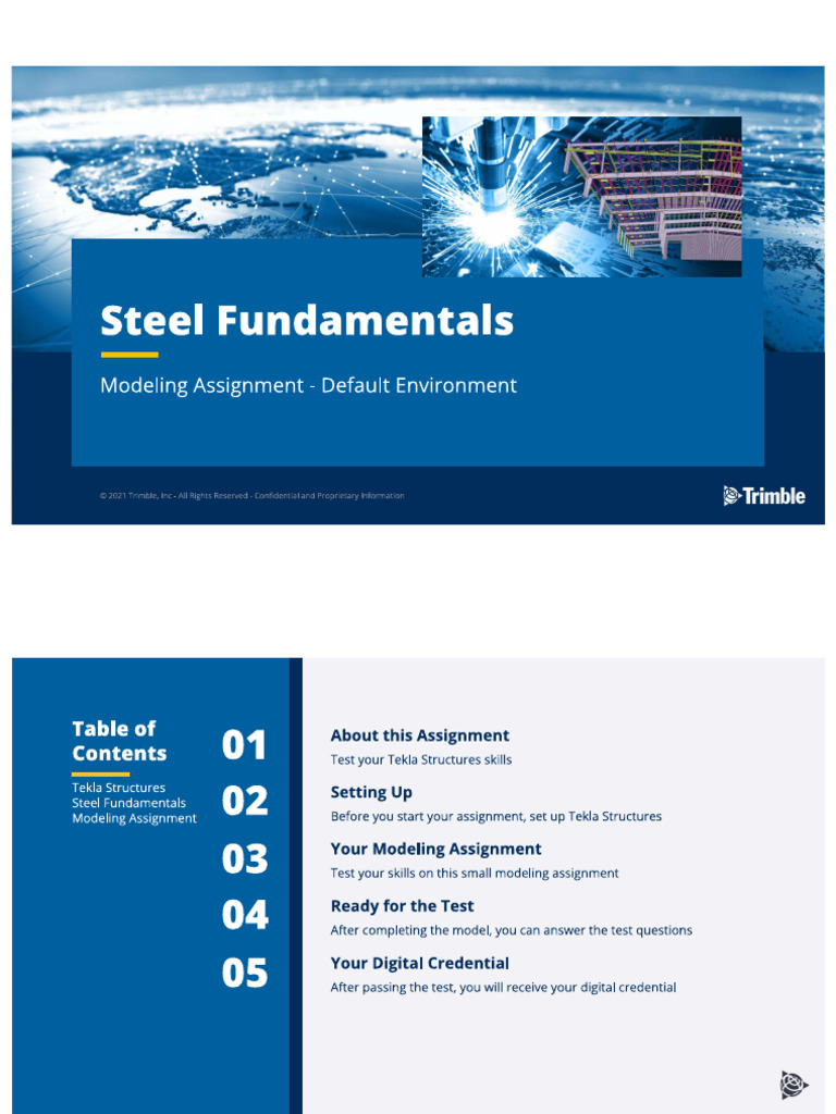 Steel Fundamentals Modeling Assignment | PDF