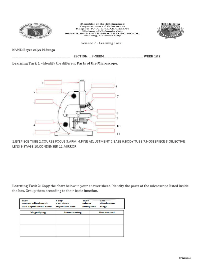 Tasksheet - Week1-2neem Online | PDF | Laboratory Equipment | Laboratories