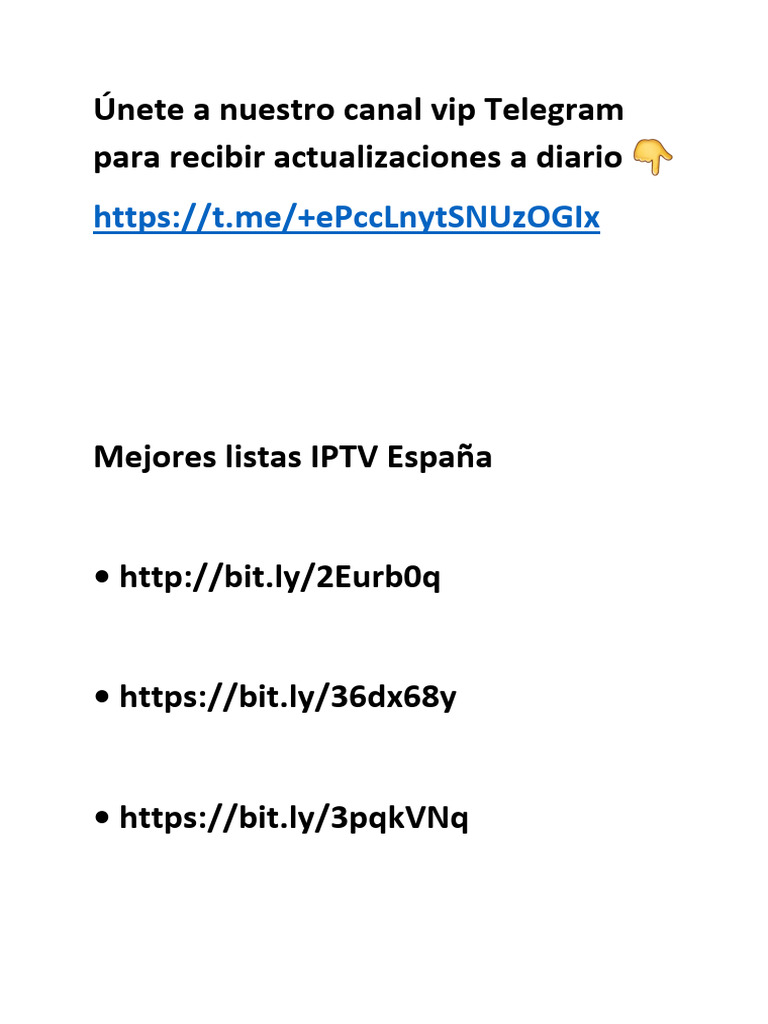 Listas M3u Latino 2023 | PDF