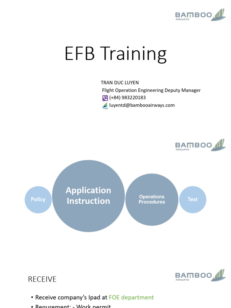 EFB Training-Pilots | PDF | Application Software | Transport