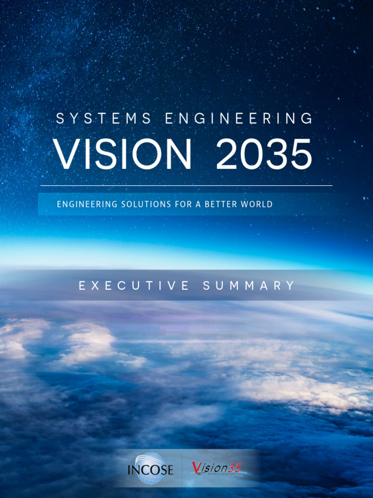 Incose Se Vision 2035 Executive Summary | PDF | Systems Engineering | Engineering