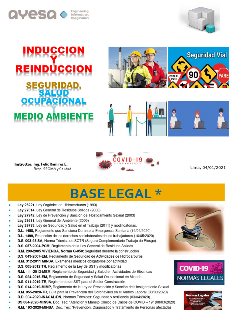 Induccion y Reinduccion SSOMA 2021 - Ayesa Peru Rev00 | PDF