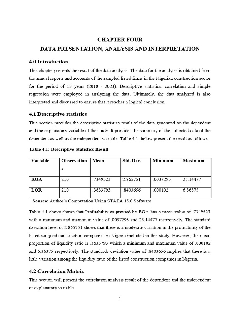 Acct Sra Chapter Four | PDF | Statistics | Coefficient Of Determination