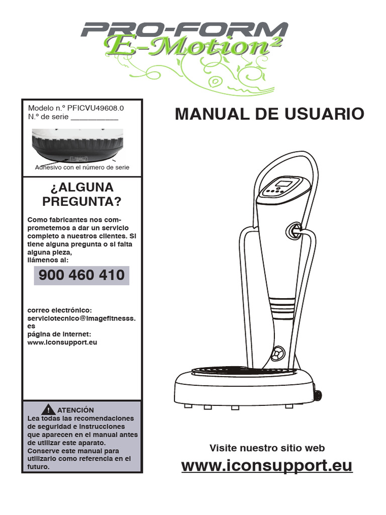Manual Proform Emotion2 | PDF | Frecuencia
