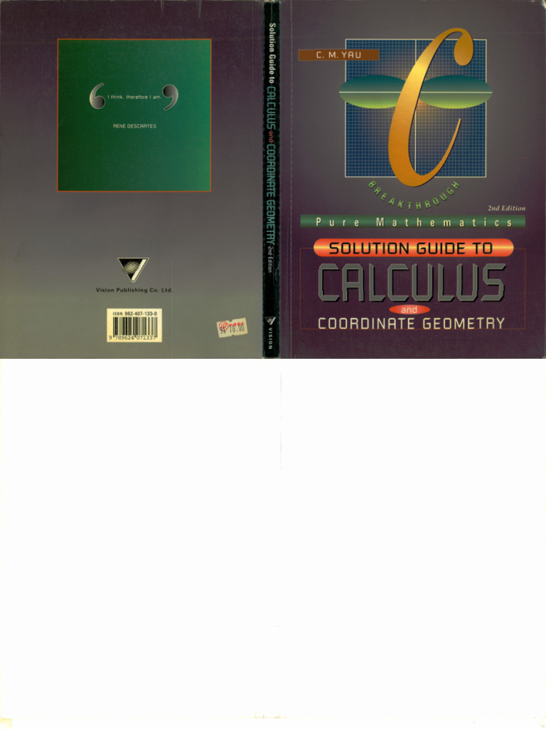 絕版舊制 HKALE HKAL Solution Book of Pure Mathematics (Breakthrough) Book 2 - Calculus with ...