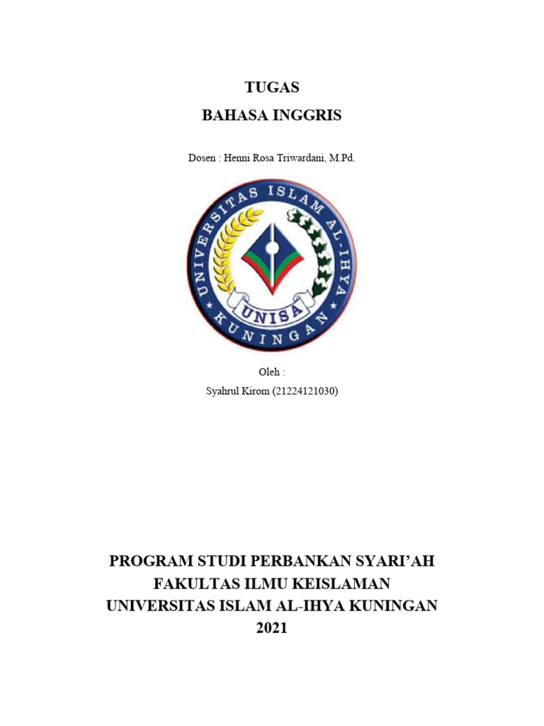 English - Task 2 - Syahrul K. | PDF