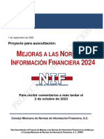 NIF 2024: Normas y Estructura Actualizada | PDF | Negocios | Finanzas y dinero