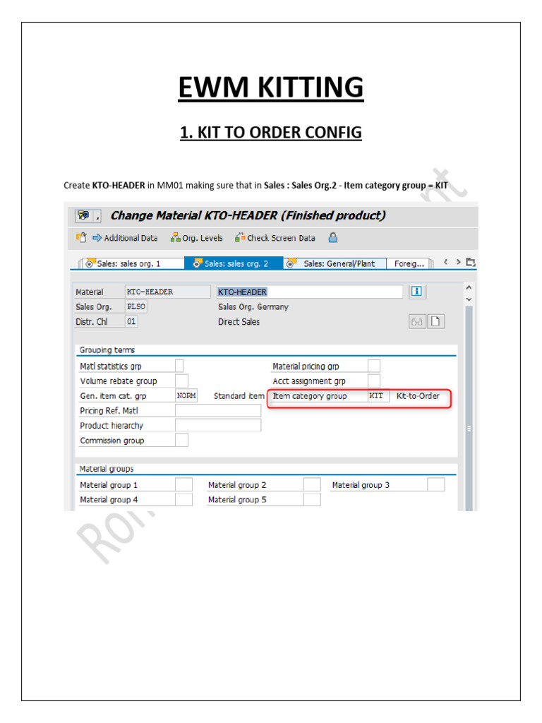 EWM Kitting Configuration Guide | PDF | Computing | Software Engineering