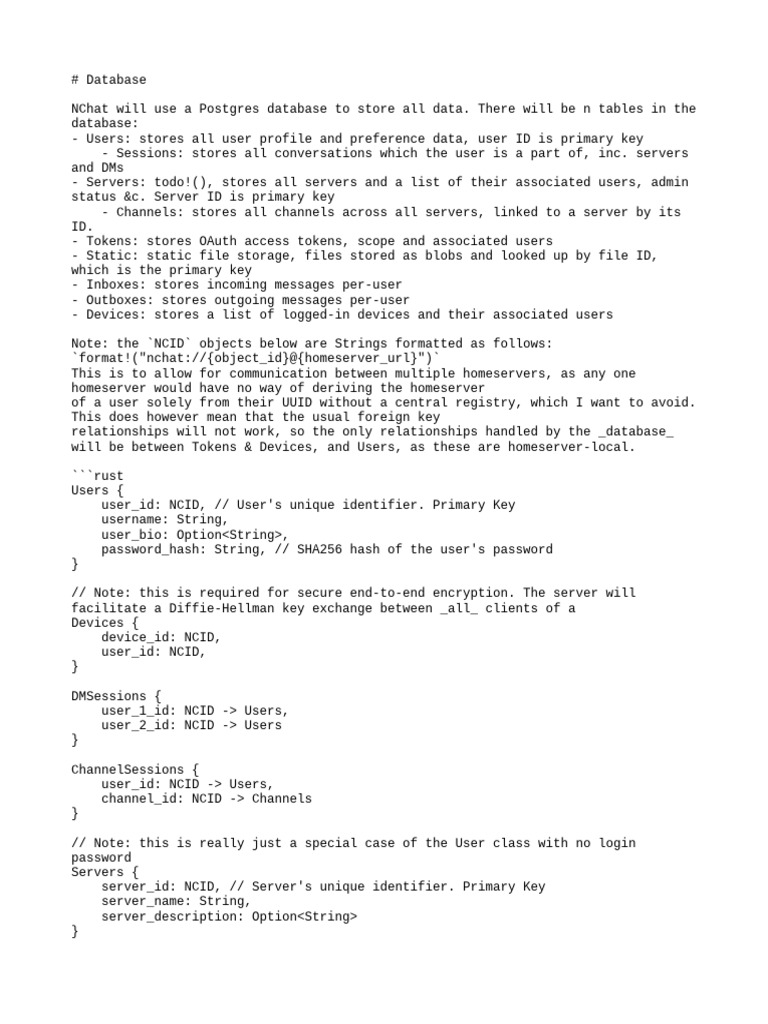Database Starkiller 645 Nchat | PDF | User (Computing) | Databases Database Starkiller 645 Nchat | PDF | User (Computing) | Databases