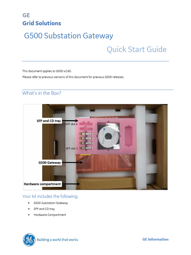 SWM0106 G500 Quick Start Guide V260 R1 | PDF