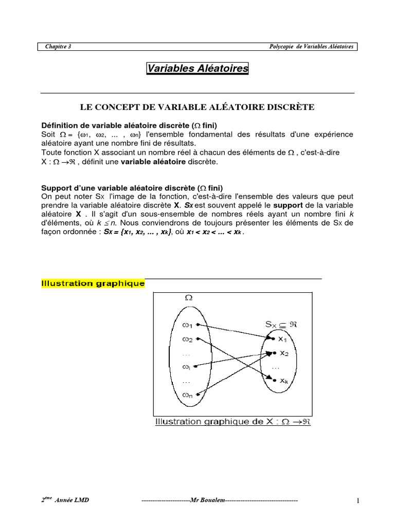 Proba 3 | PDF | Variable aléatoire | Fonction (Mathématiques)