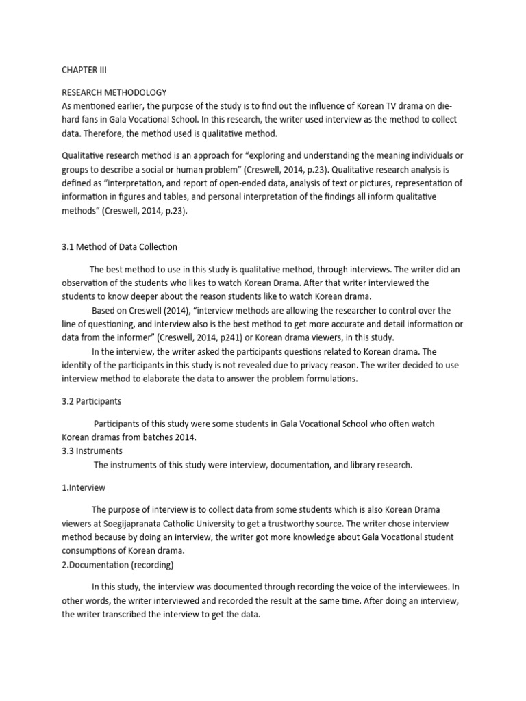 Chapter 3 | PDF | Qualitative Research | Data