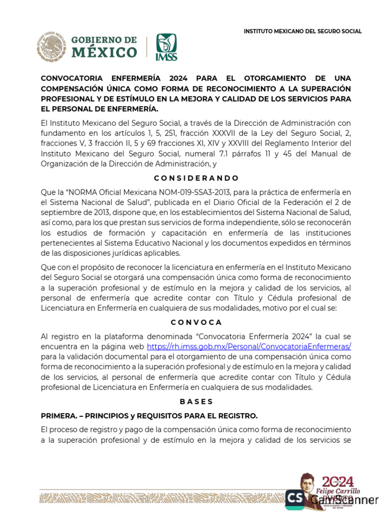 Bases Enfermer Í A 2024 | PDF | Enfermería | México