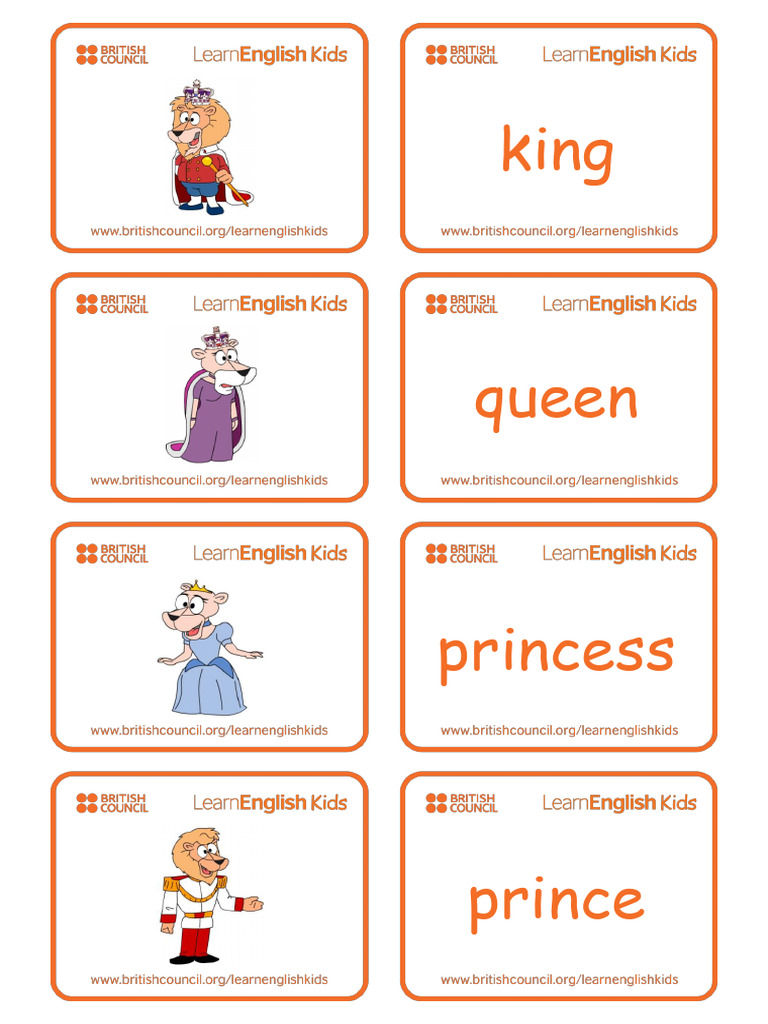 Stories The Princess and The Dragon Flashcards | PDF