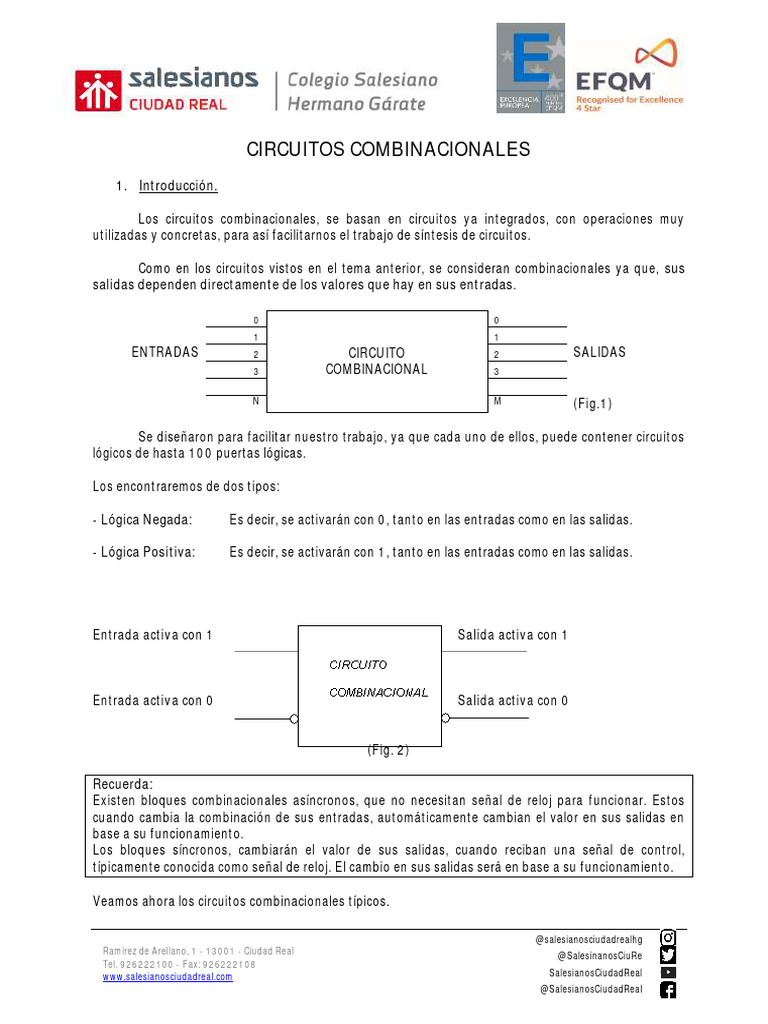 Tema 3 - Bloques Combinacionales | PDF