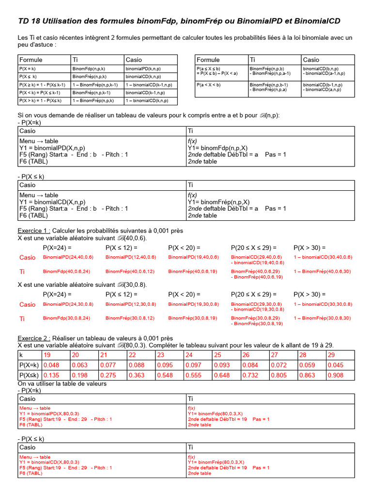18 Probas Intervalle Corr | PDF