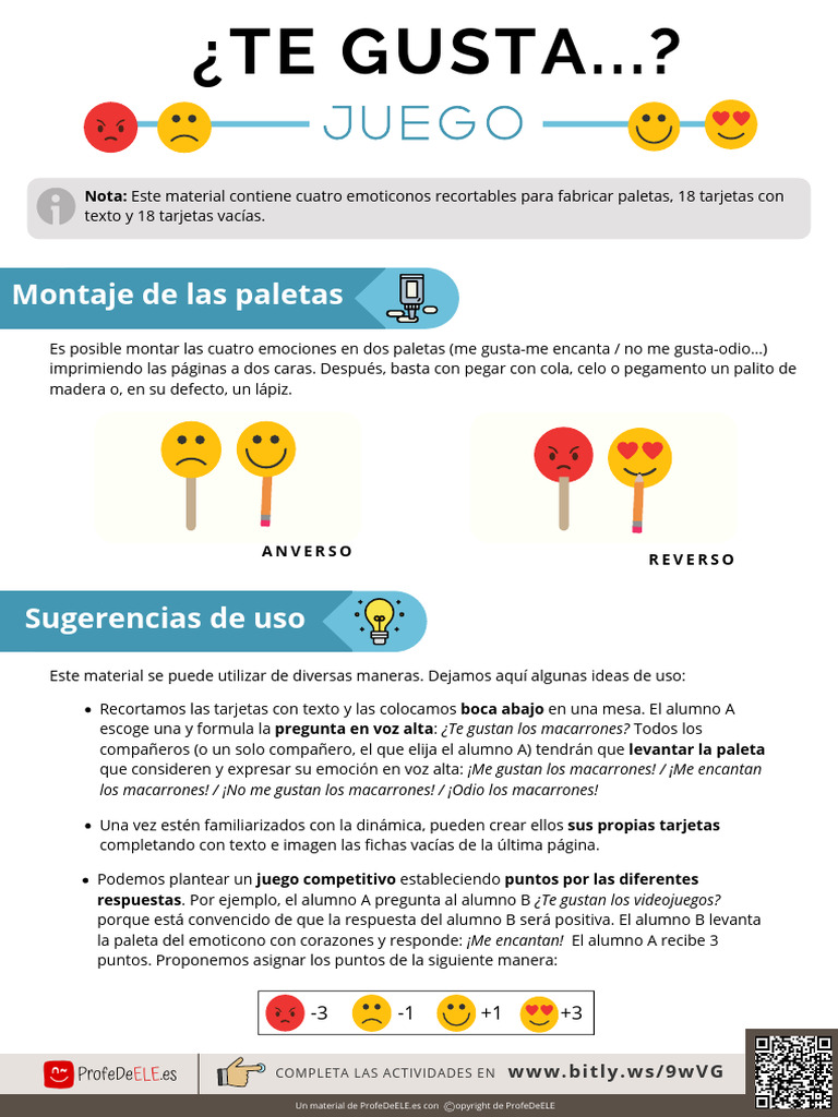 Juego - Me gusta | PDF