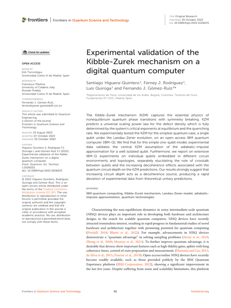 Experimental Validation | PDF | Quantum Computing | Quantum Mechanics