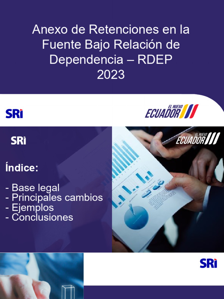 Anexo RDEP 2023: Presentación y Cambios | PDF | Impuesto sobre la renta ...