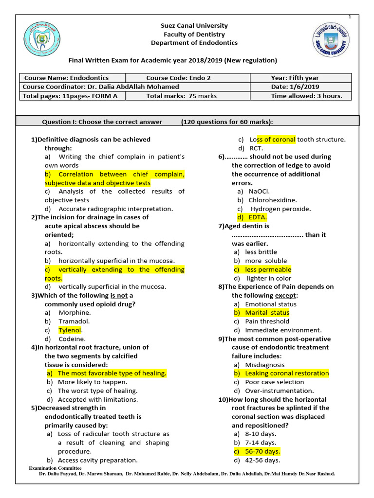 Endo Model 2019 Endo | PDF | Medical Specialties | Dentistry Branches