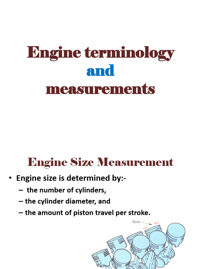 3engine Terminology | PDF | Internal Combustion Engine | Engines