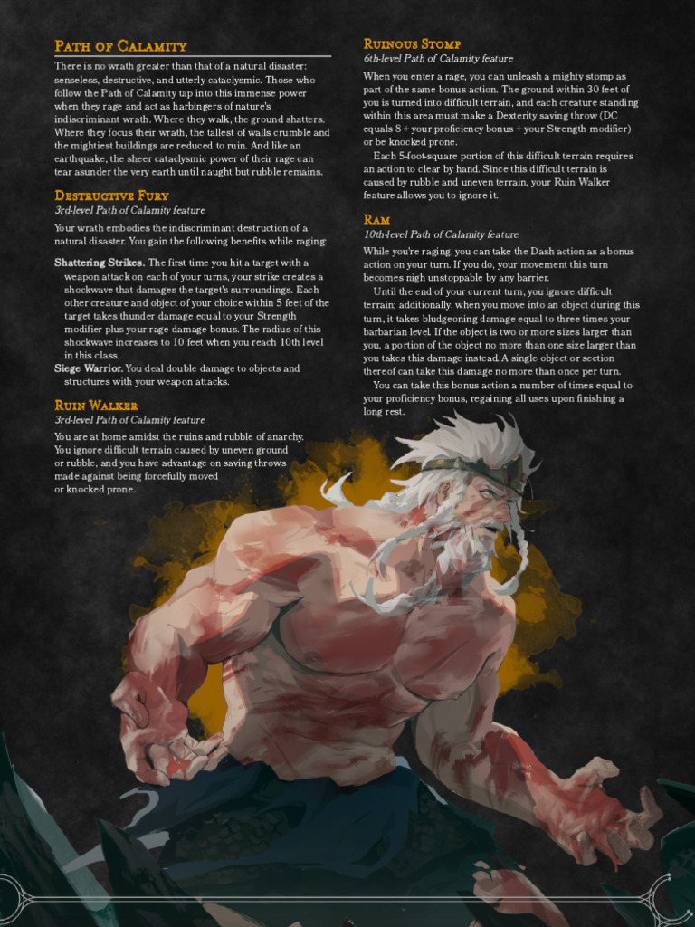 Primal Path - Path of Calamity | PDF