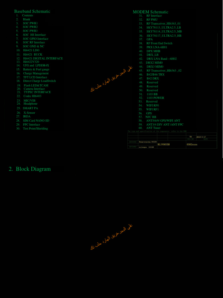 Huawei P30 Pro Schematic | PDF | Electronic Engineering | Computer Hardware