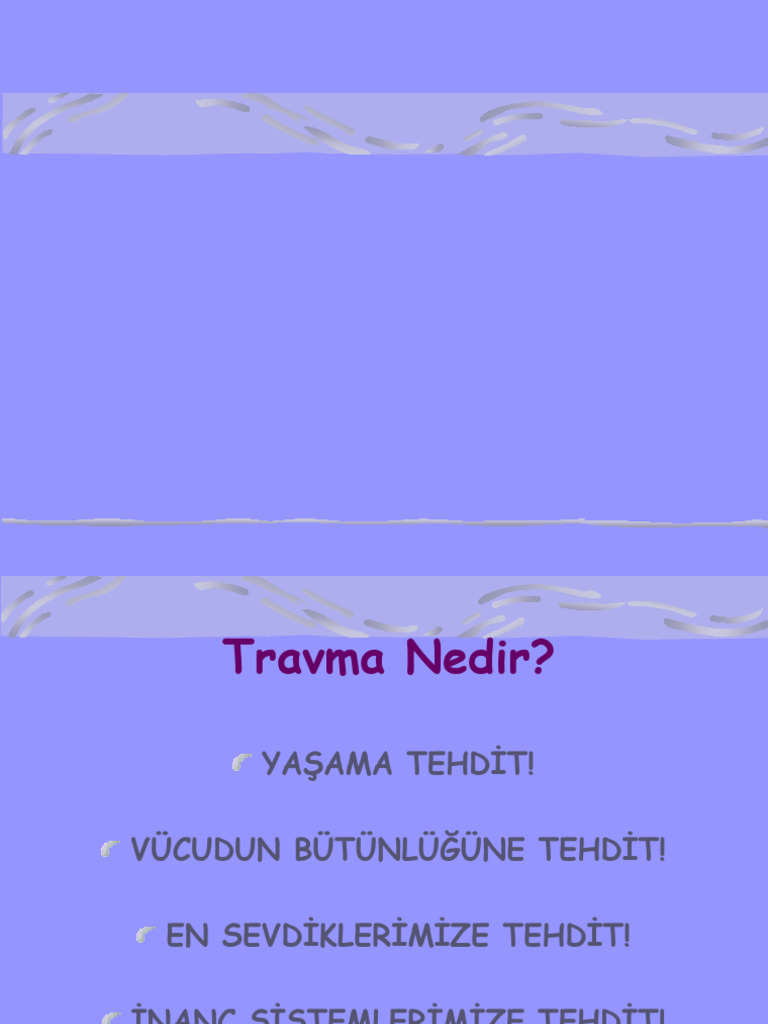 Travma Bilgi | PDF