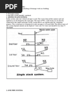 Single vs Double Stack Plumbing Systems | PDF | Plumbing | Sanitary Sewer