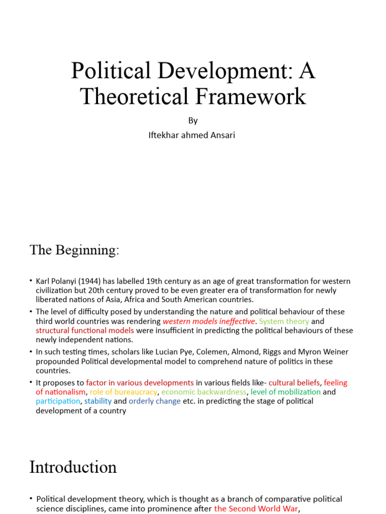 Lucian Pye's Political Development Theory | PDF | Marxism ...