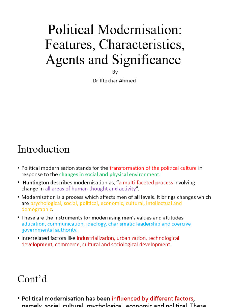 Features and Significance of Political Modernization | PDF ...