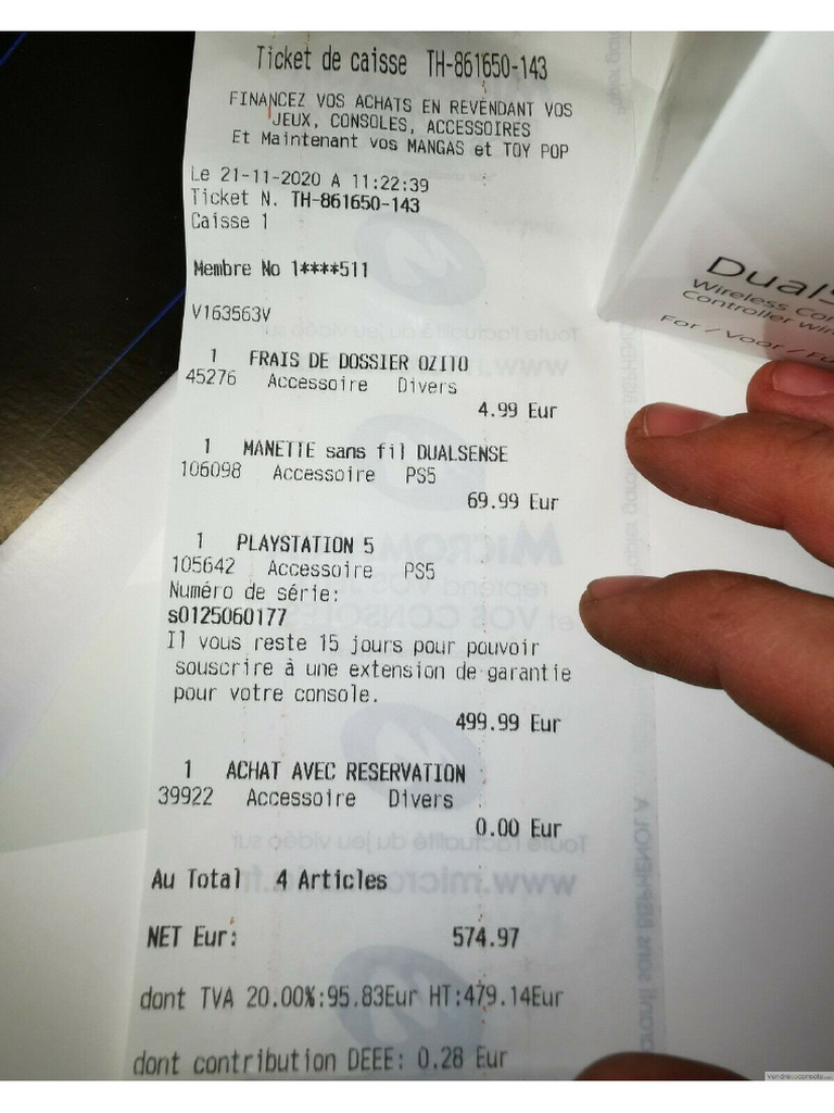 Ticket de Caisse | PDF