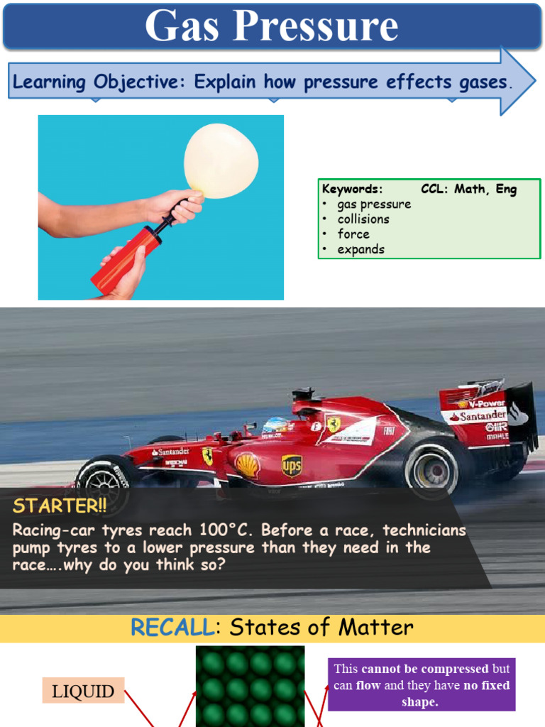 Gas Pressure PPT 8yr | PDF | Gases | Pressure