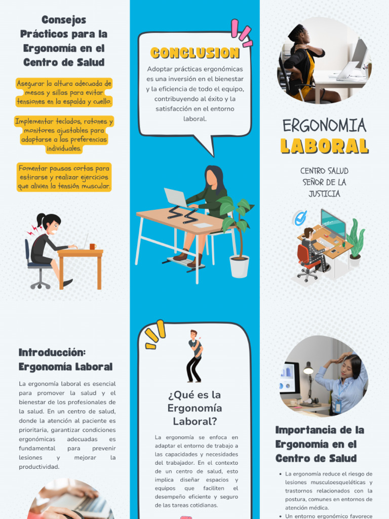 Ergonomia Laboral-Triptico | PDF