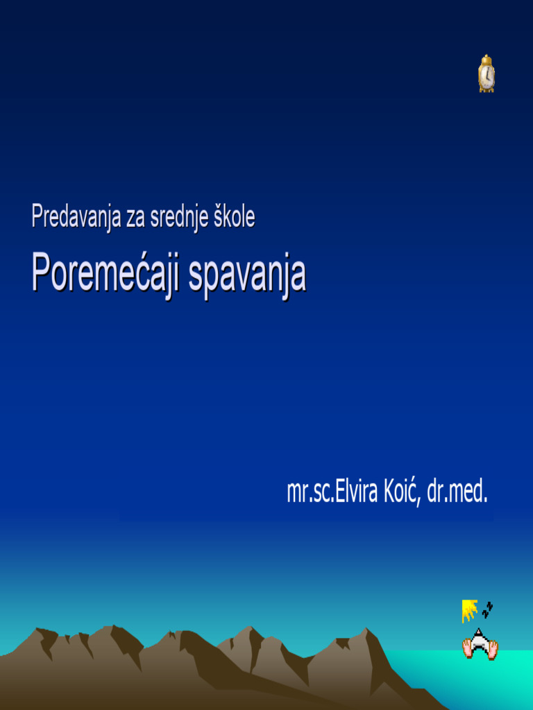 Elvira Koić - Poremećaji Spavanja | PDF
