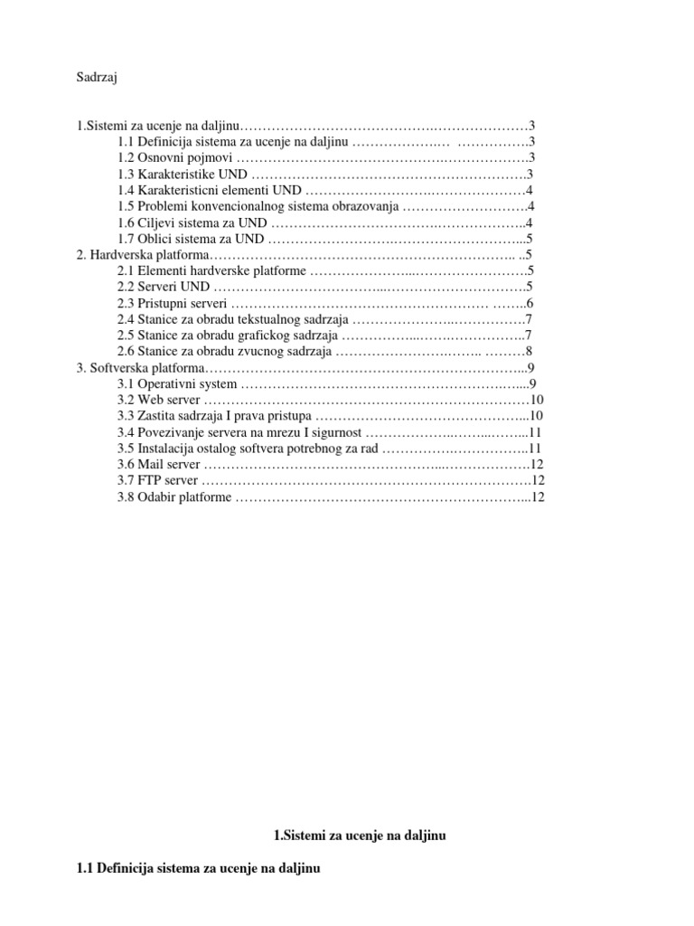 Ucenje Na Daljinu - Informatika | PDF