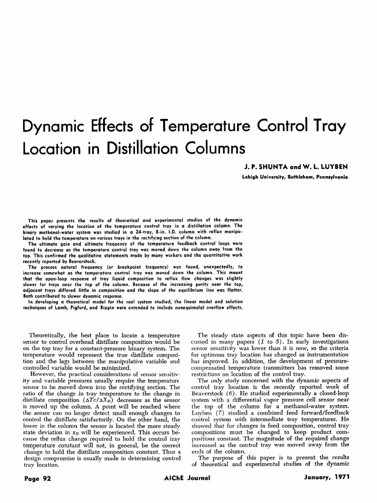 Shunt A 1971 | Download Free PDF | Distillation | Physical Sciences
