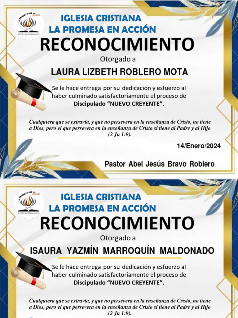Diplomas 2024 | Descargar gratis PDF | Cristo (título) | Movimientos religiosos judíos