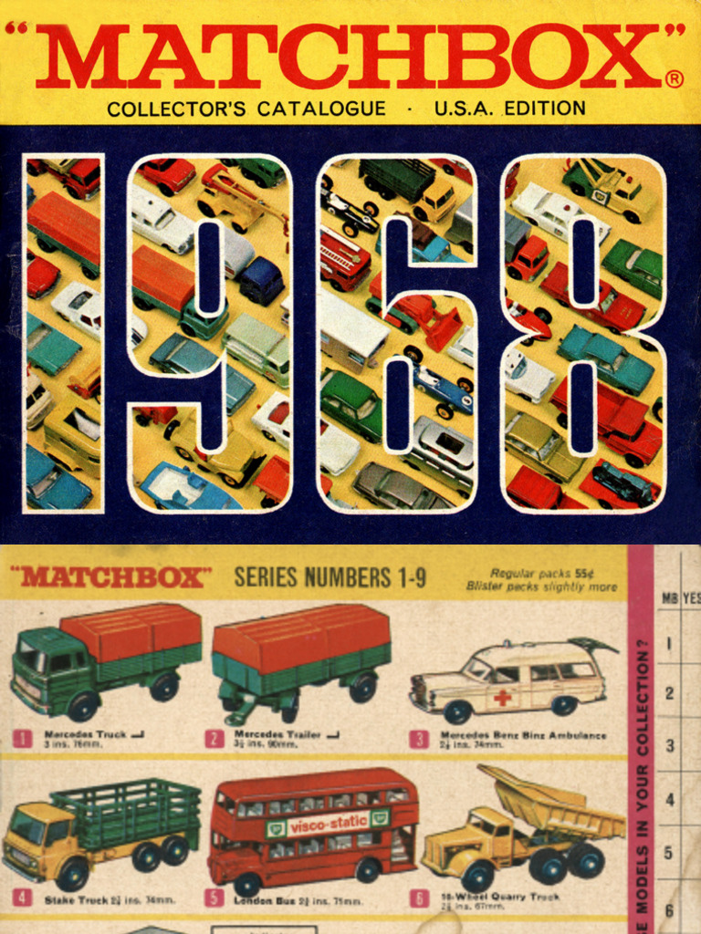 Matchbox 1968 Collector's Catalogue | PDF